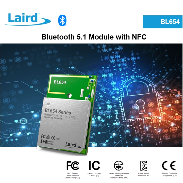Laird BL654 Bluetooth Module with NFC | On-Demand Enterprise Solution Singapore