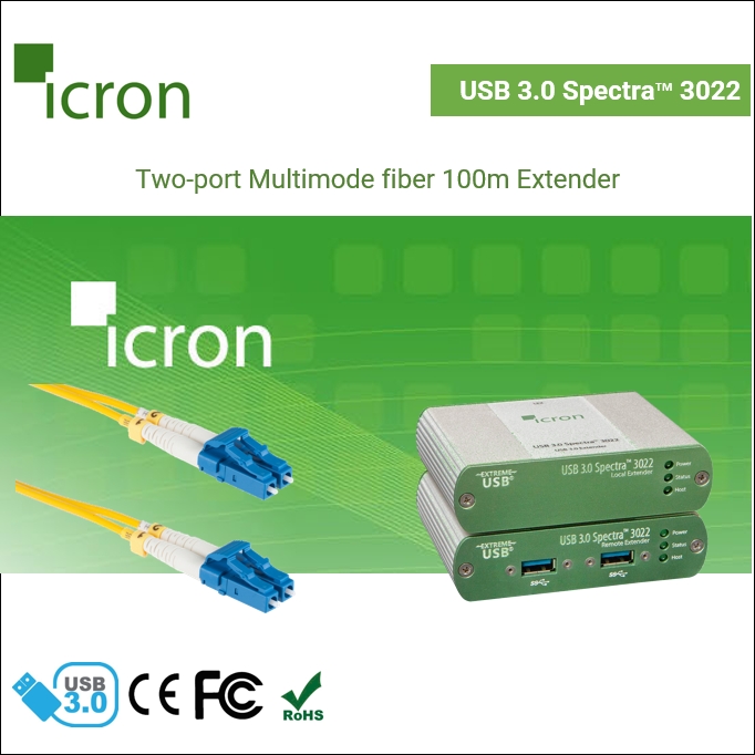 USB 3.0 Spectra 3022 Two-port Multimode fiber 100m Extender | On-Demand ...
