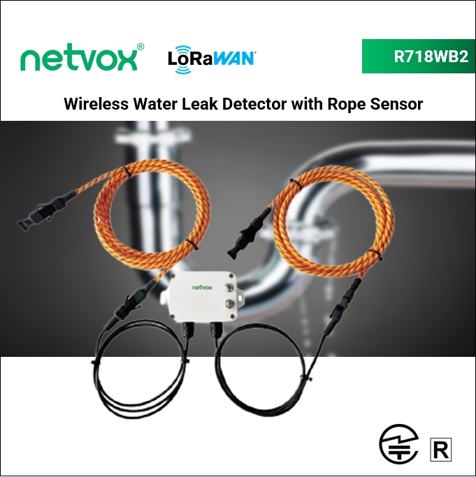 R718WB2 Wireless Water Leak Detector with Rope Sensor | On-Demand ...